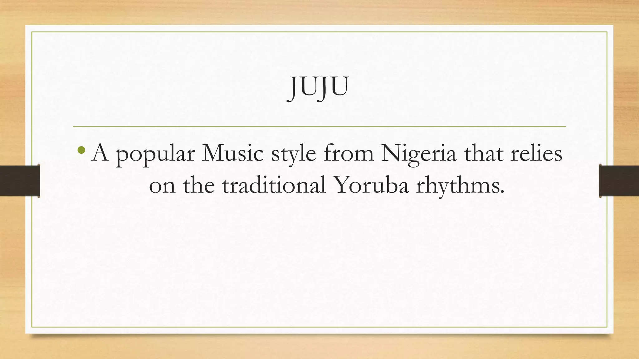 Music of africa | PPTX