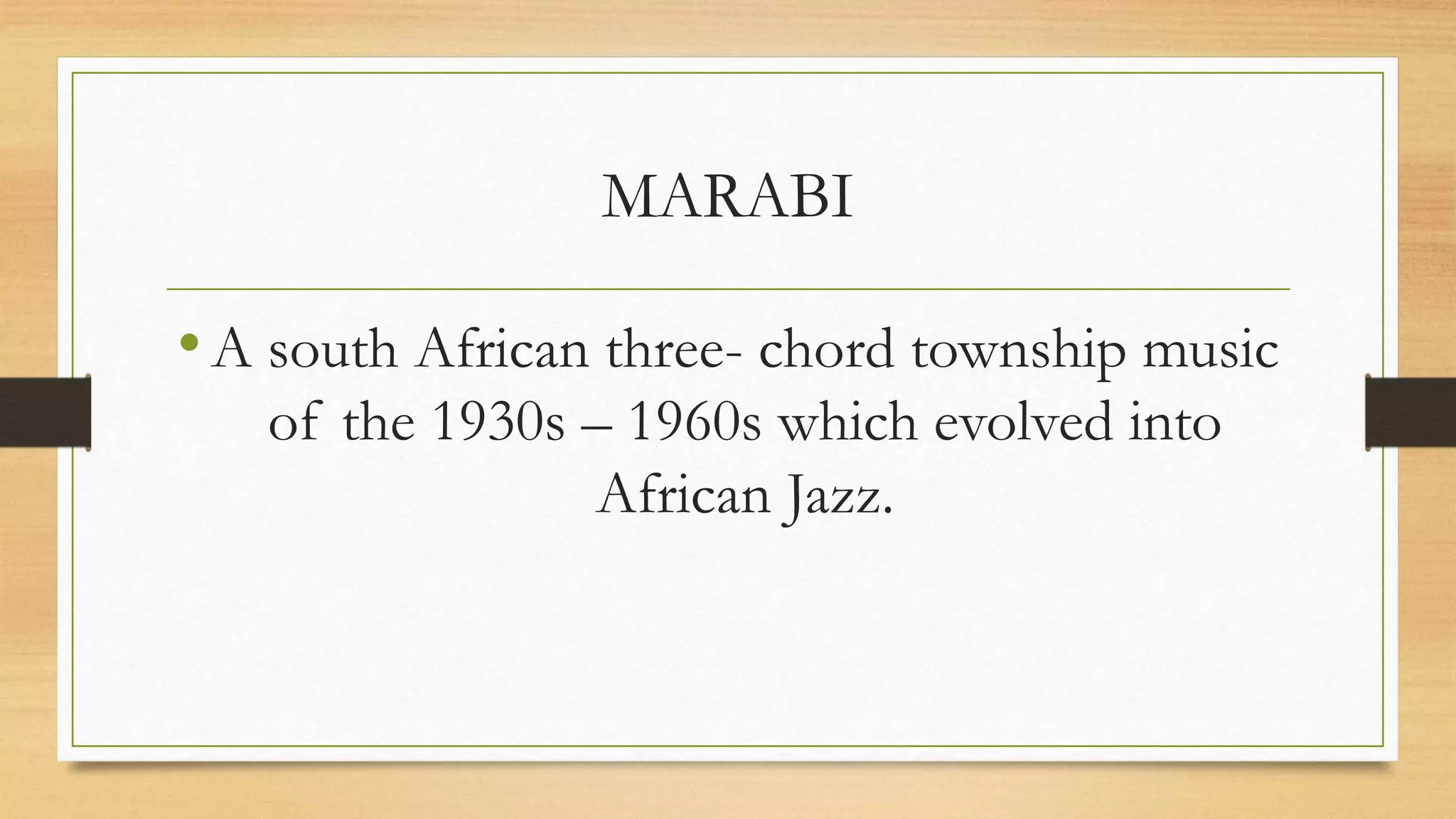 Music of africa | PPTX