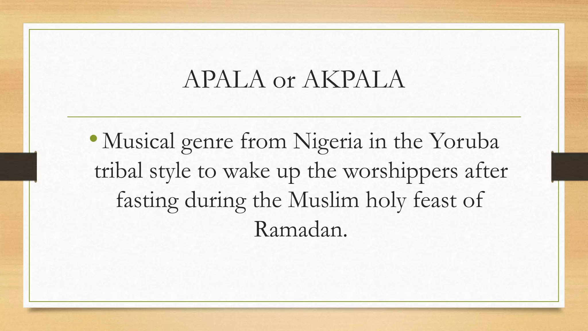 Music of africa | PPTX