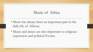 Music of africa | PPTX