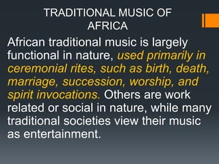 Music of africa | PPTX
