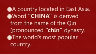 MUSIC OF CHINA.pptx...................... | PPTX