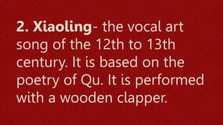 MUSIC OF CHINA.pptx...................... | PPT