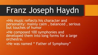 Music of Classical Period (1750-1820) | PPTX