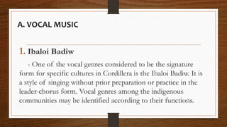 Lesson 1 Music of cordillera (2nd Quarter) | PPTX