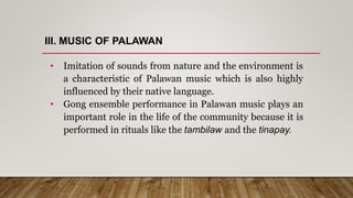 MUSIC OF CORDILLERA, Mindoro, Palawan,.pptx