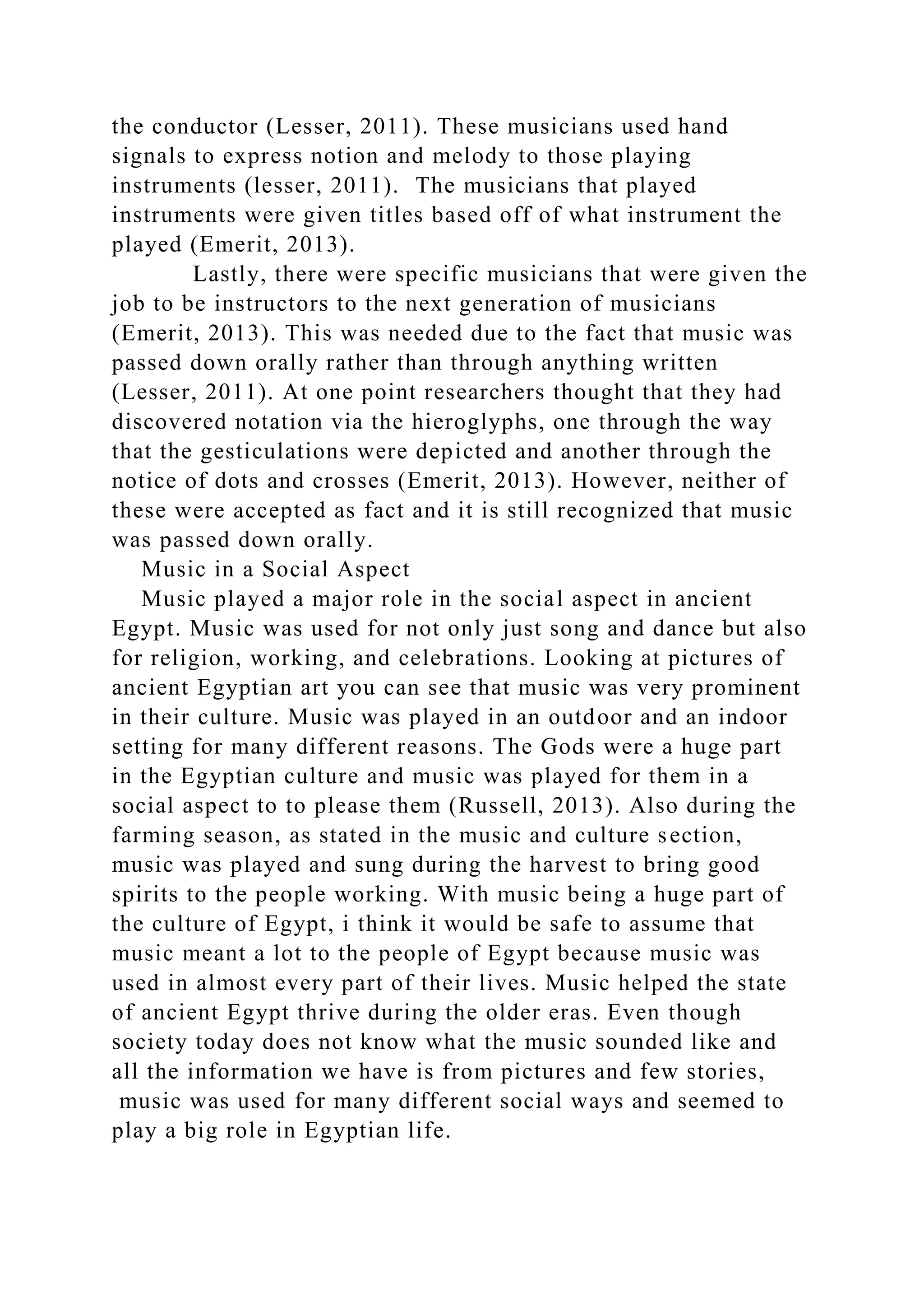 Music of EgyptMusic has been an important aspect of the culture .docx