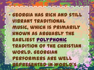 Music of georgia | PPTX
