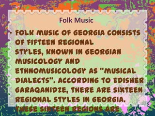 Music of georgia | PPTX