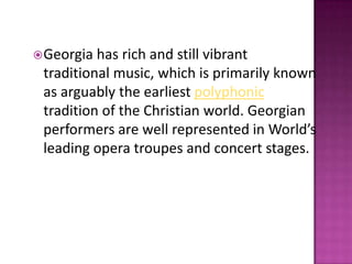 Music of georgia | PPTX