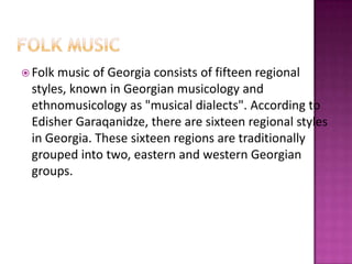 Music of georgia | PPTX
