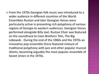 Music of georgia | PPTX