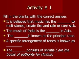Music of india | PPT