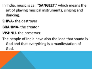 Music of india | PPTX | Religious (Music and Audio) | Music