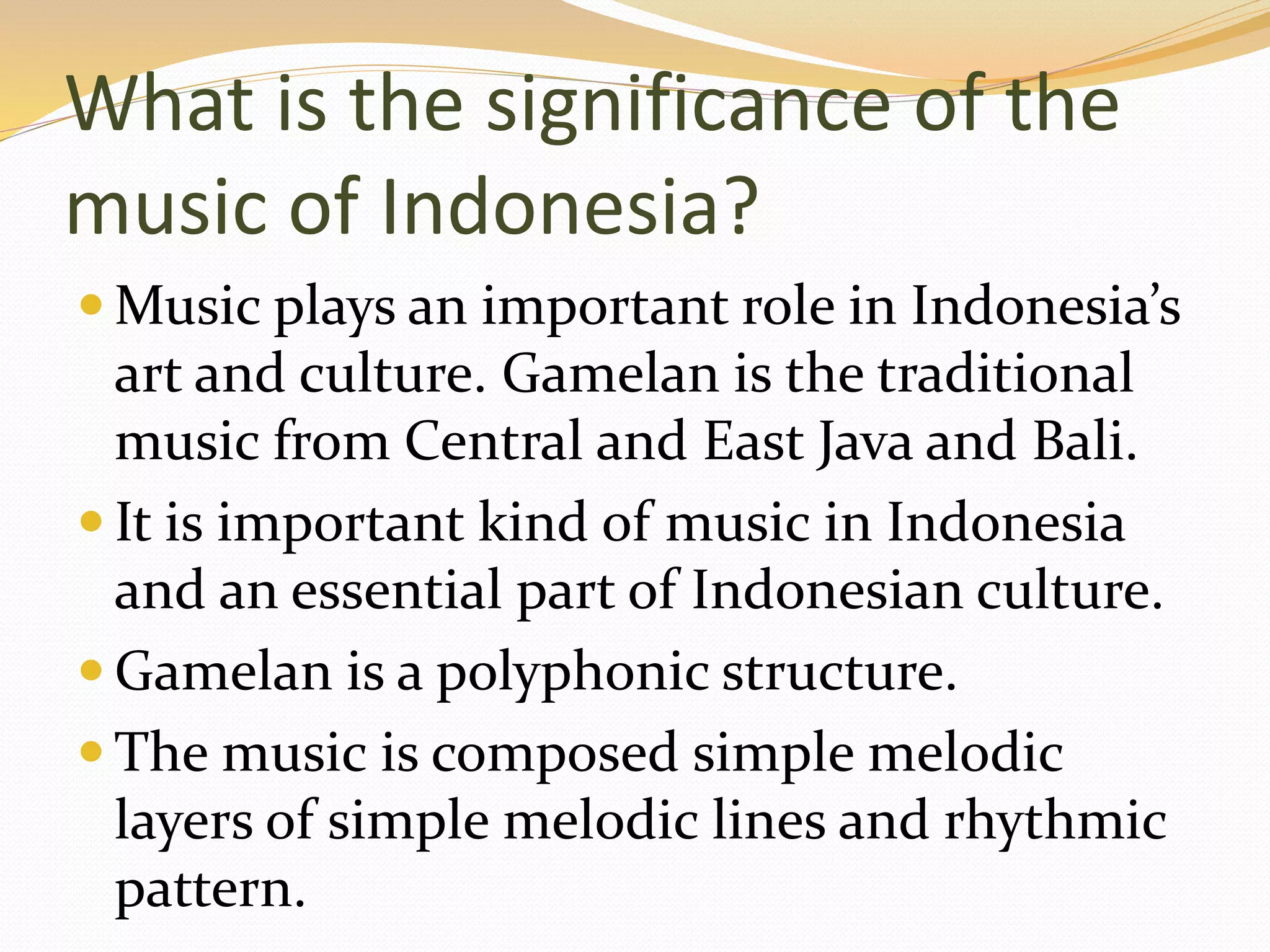 Music of indonesia | PPTX