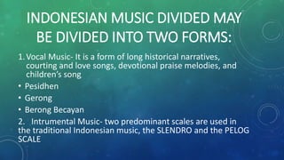 Music of indonesia | PPTX