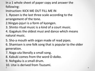 Music of japan | PPTX