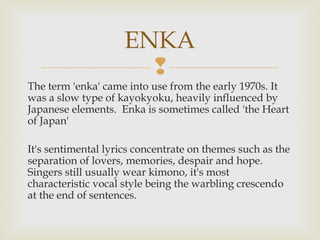 Music of japan mc 130222 | PPT | Music | Entertainment