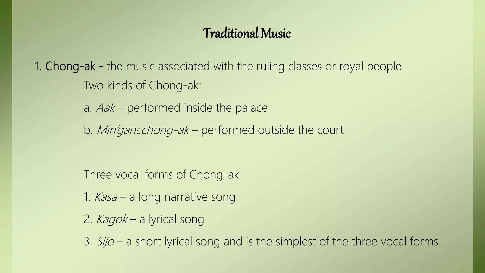 Music of korea | PPTX