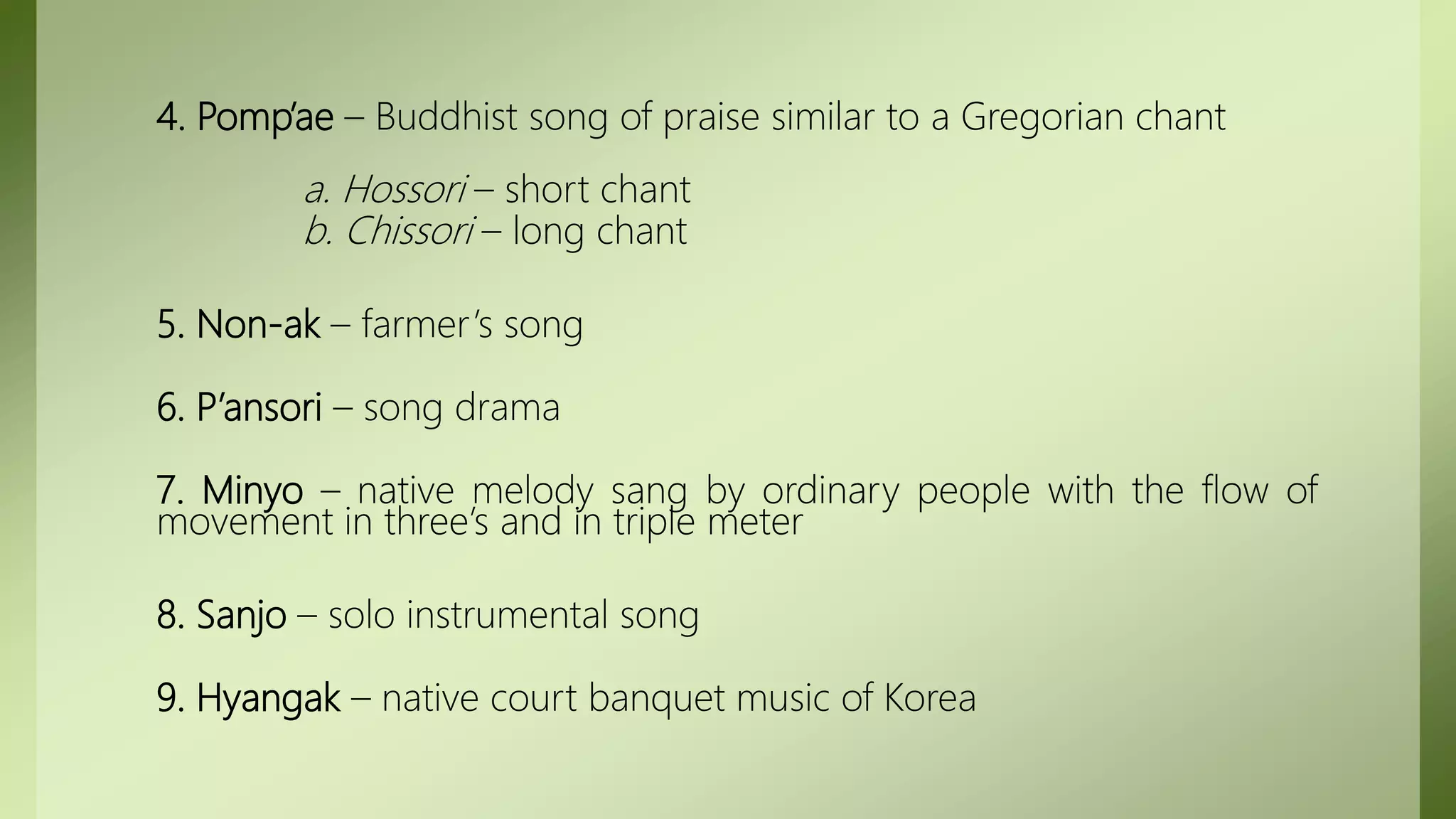 Music of korea | PPTX