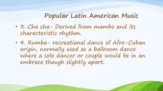 Music of Latin America for Grade 10 NTOT 2015 | PPTX