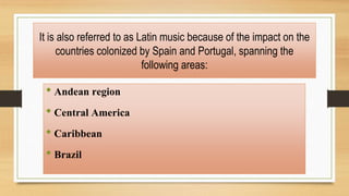 Musicoflatinamerica | PPTX | Music | Entertainment