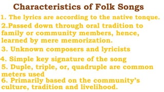 Music of Lowlands of Luzon Folk Songs from.pptx