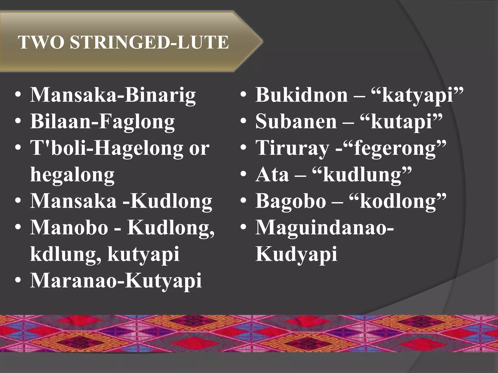 Music of mindanao | PPTX
