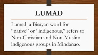 Music of Mindanao (LUMAD).pptx
