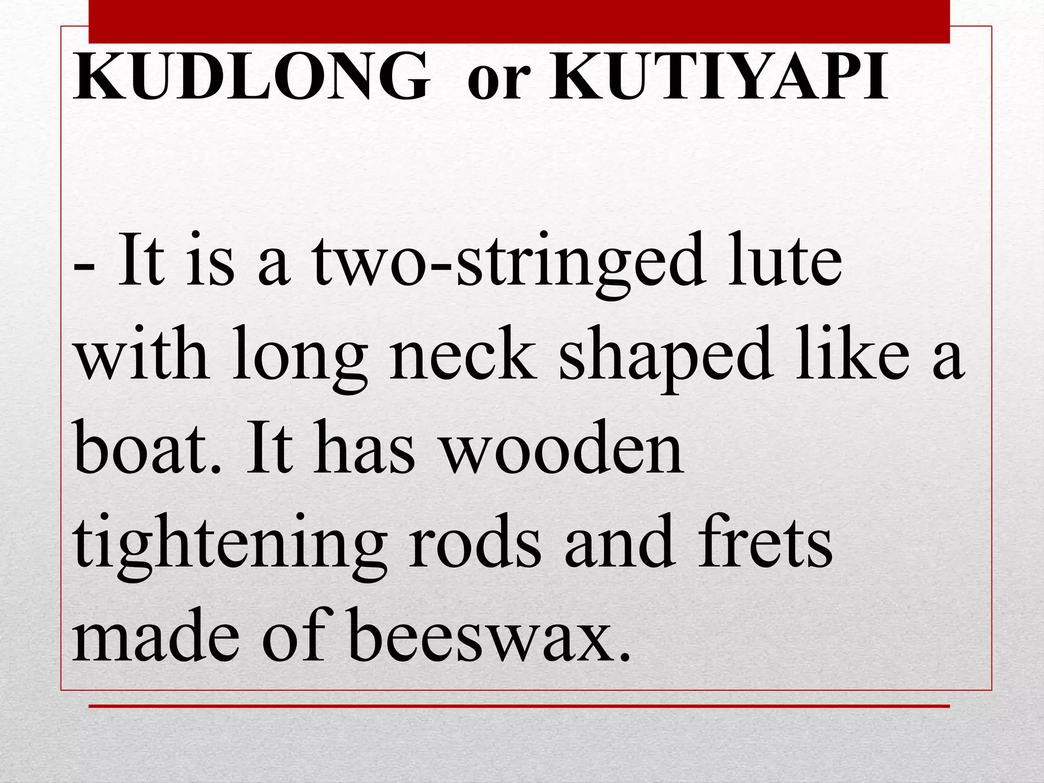 Lesson 2 Music of mindoro (2nd Quarter) | PPTX