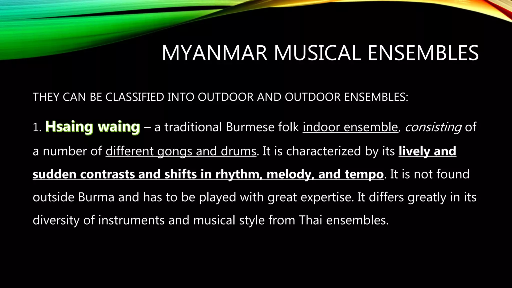 Music of myanmar | PPTX