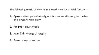 Music of myanmar | PPTX