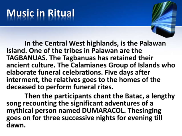 Music of palawan | PPTX