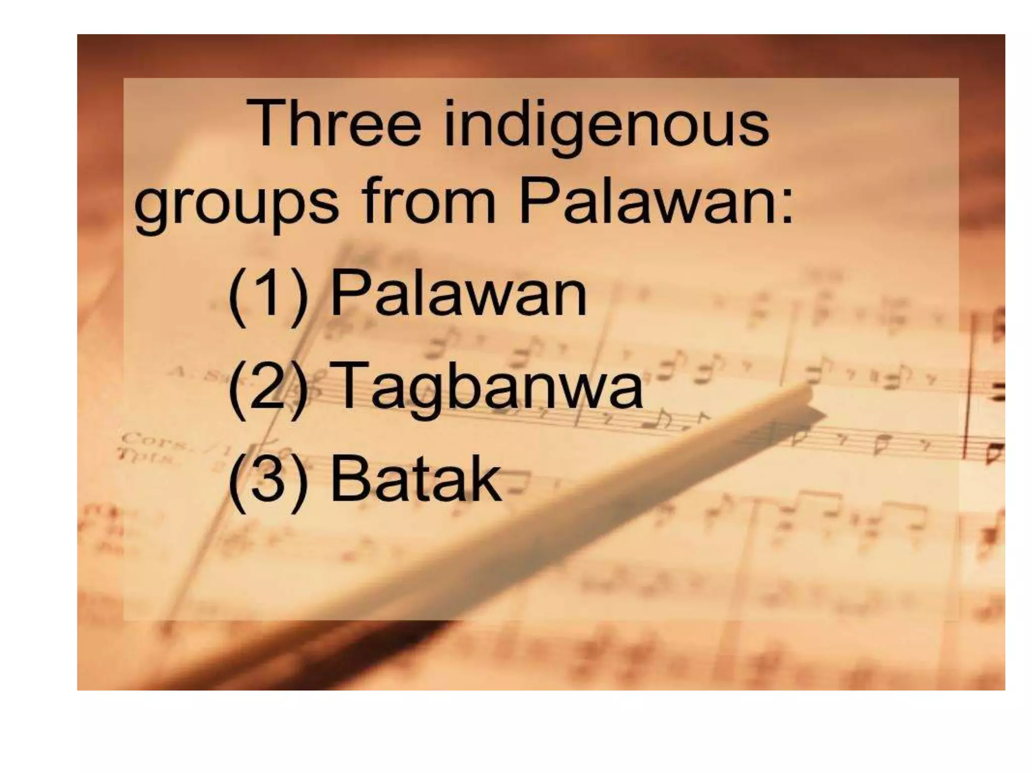 Music of palawan | PPTX