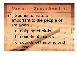 Music of palawan | PPTX