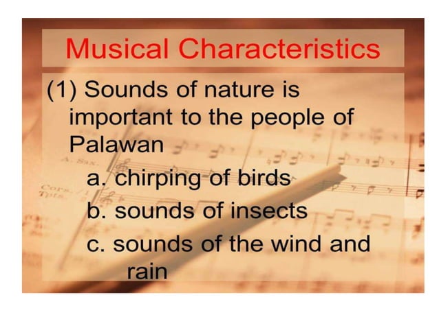 Music of palawan | PPTX