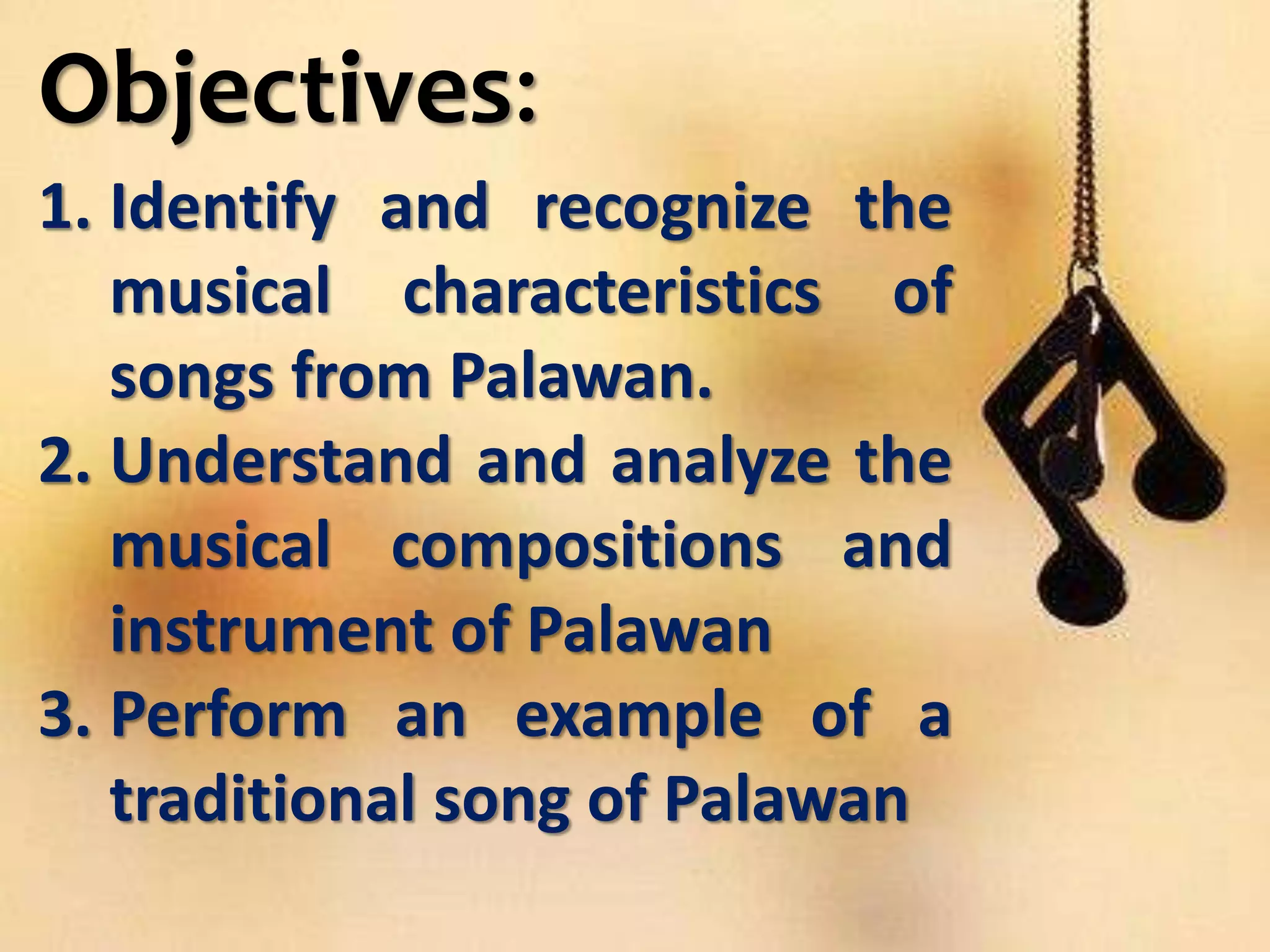 Music of palawan | PPTX