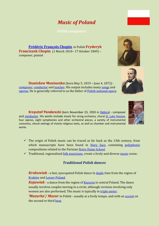 Music of Poland | PDF