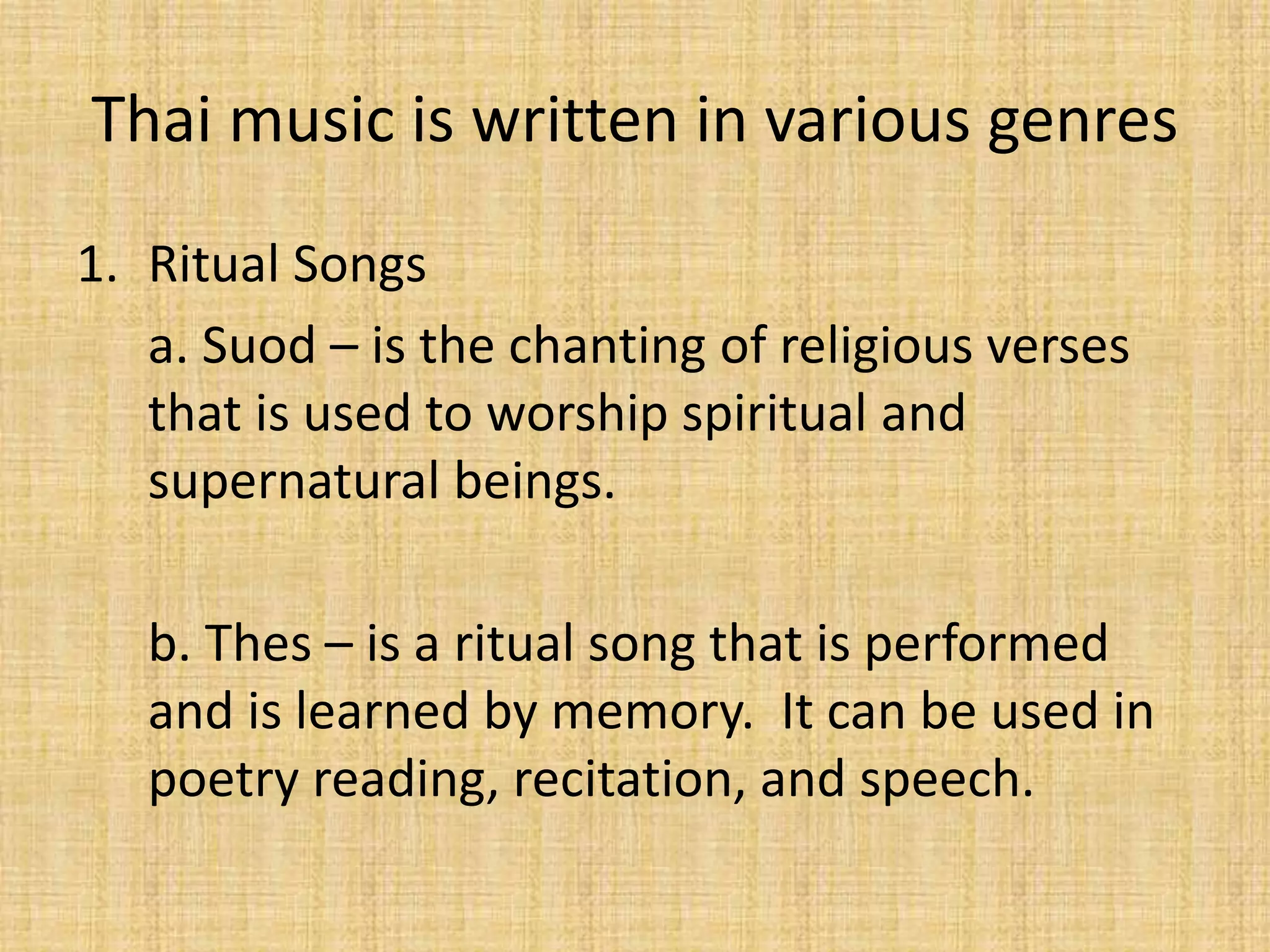Music of Thailand | PPT