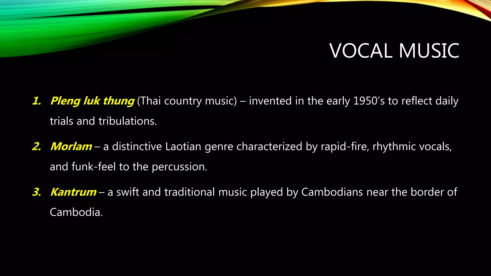 Music of thailand | PPTX