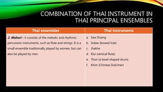 Music of thailand | PPTX