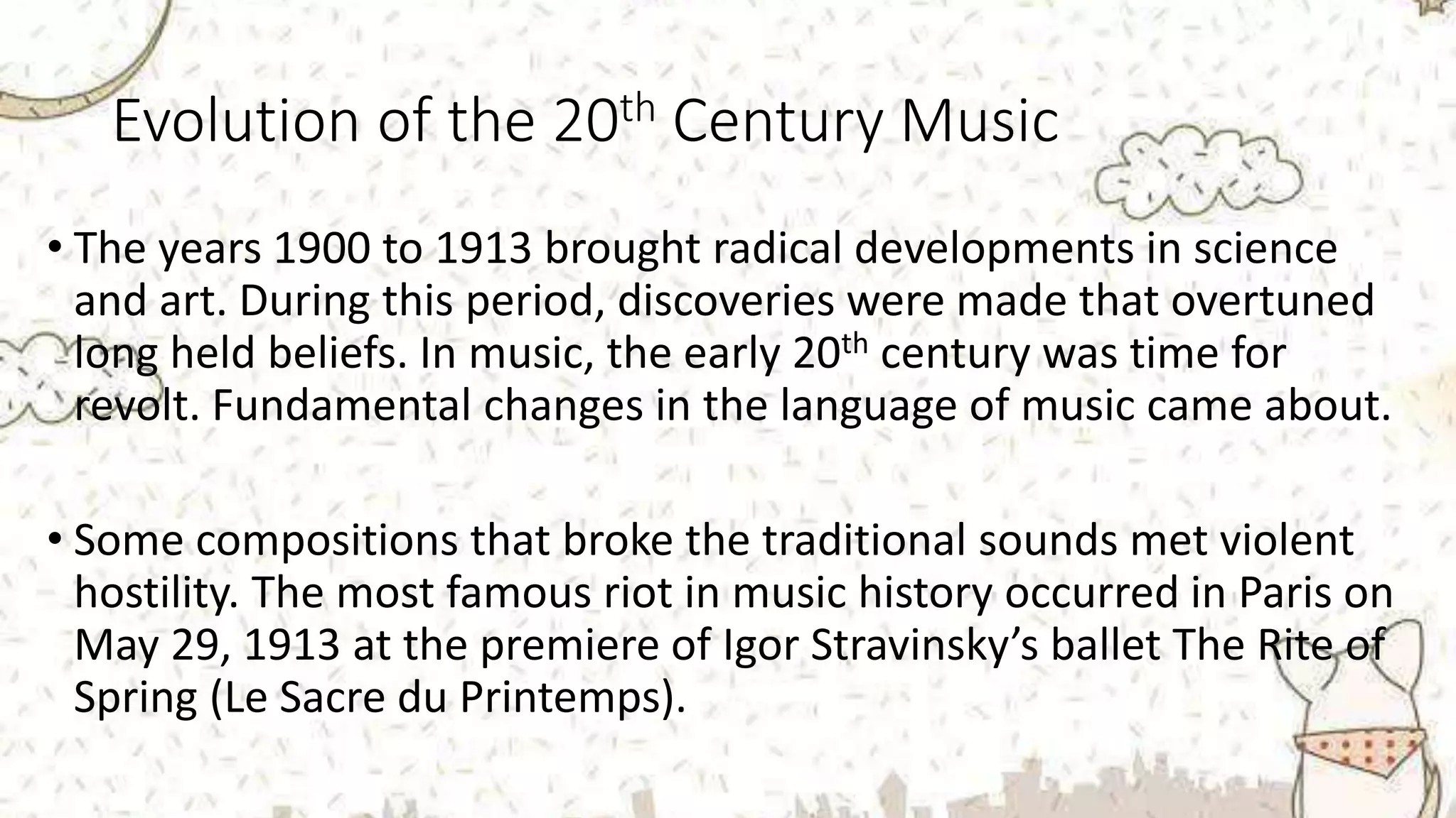 Music of the 20th century | PPTX