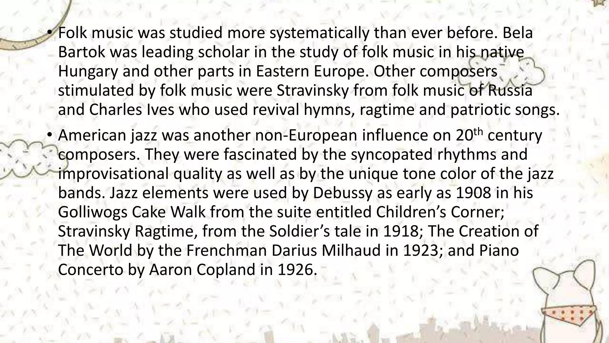 Music of the 20th century | PPTX