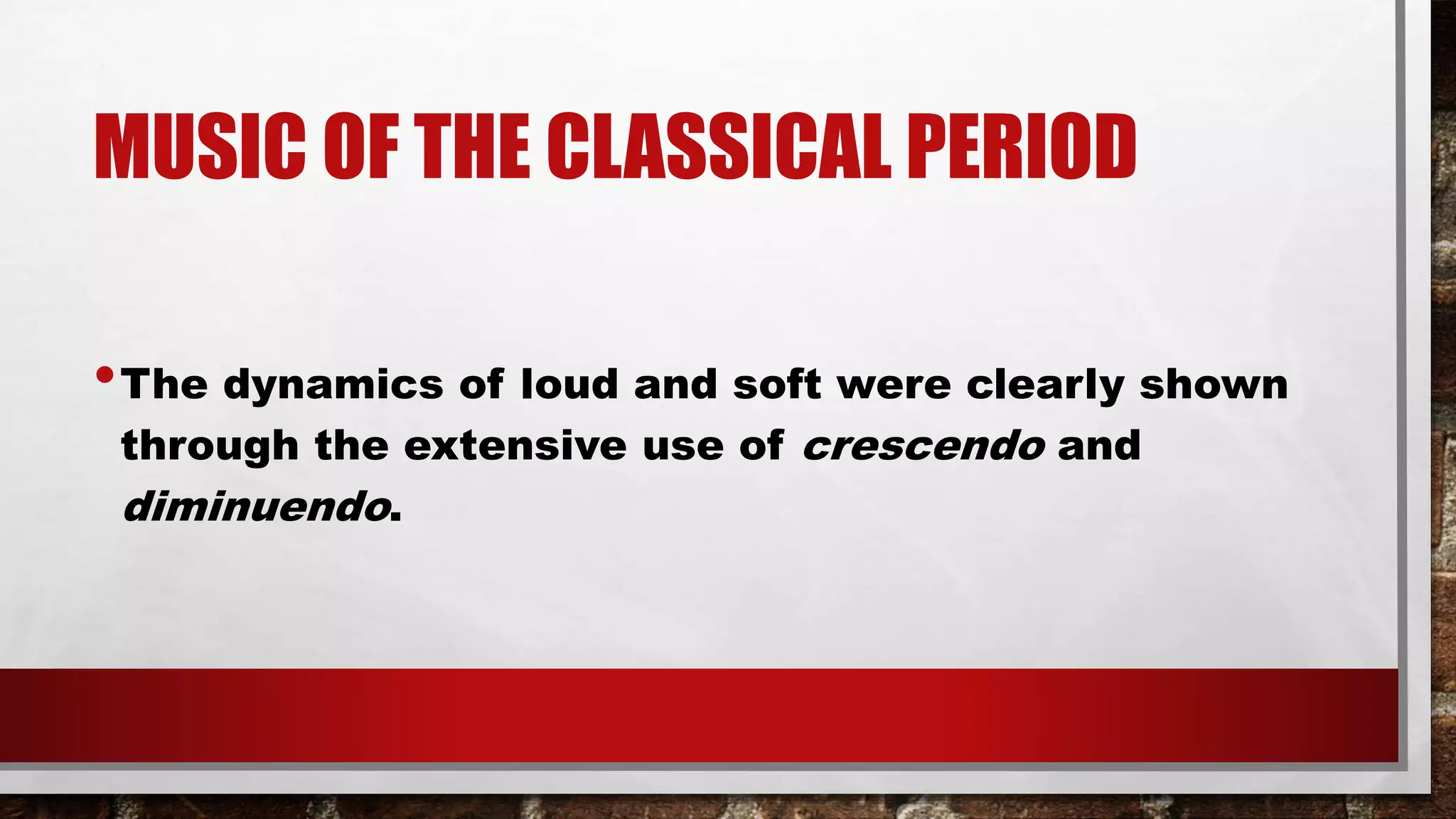 Music of the classical period | PPTX
