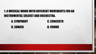 Music of the classical period | PPTX