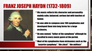 Music of the classical period | PPTX