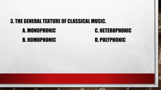Music of the classical period | PPTX