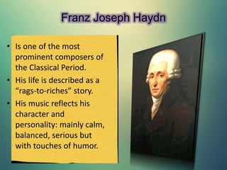 MAPEH Grade 9 - Music - Music of the Classical Period - Composers ...