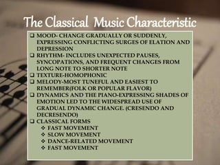 Music of the classical period | PPTX