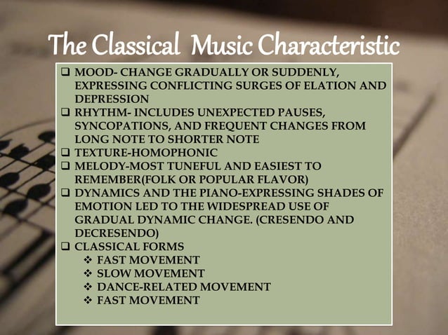 Music of the classical period | PPT
